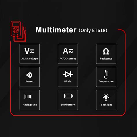 Et616 Et618 Network Cable Tester Digital Search Poe Test Cable Pairing