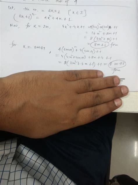 6 show that the square of an odd positive integer is of the form 8 m