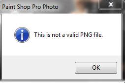 Paint Shop Pro Photo Error Opening Png Files Techyv