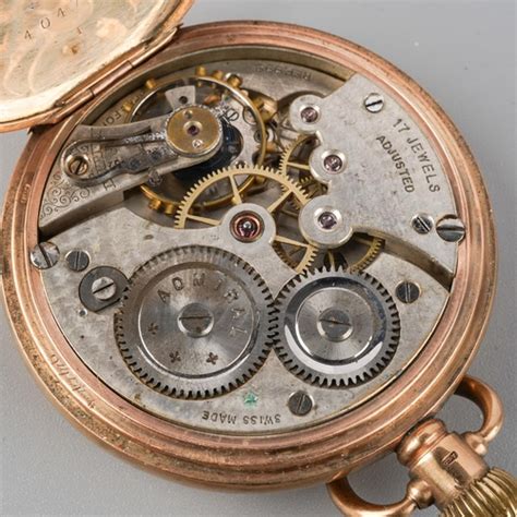 A 9ct Gold Keyless Half Hunter Pocket Watch Hallmarked 9ct Gold