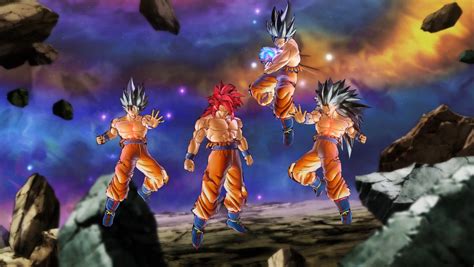 Goku Hakaï Shin Ssj Ssj2 Ssj3 Ssj4 Xenoverse Mods