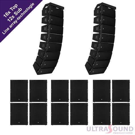 rcf hdl 30 line array set 3 16x hdl 30 12x 9004 sub line array