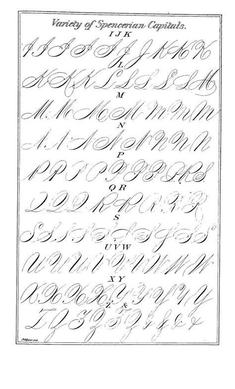 Spencerian Key To Practical Penmanship Spencer H C Henry Caleb