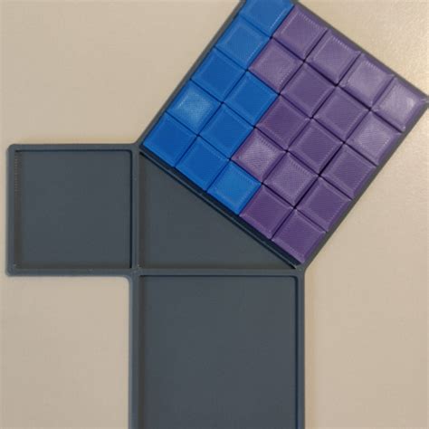 Free 3d File Pythagorean Theorem Visual Proof 📐 ・3d Print Model To