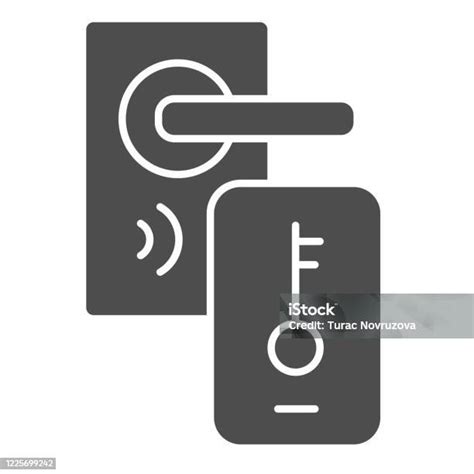 電子門鎖和鑰匙上的智慧手機固體圖示智慧家居符號移動遠端解鎖家庭門向量標誌的白色背景智慧鎖系統圖示在字形風格向量向量圖形及更多10號圖片