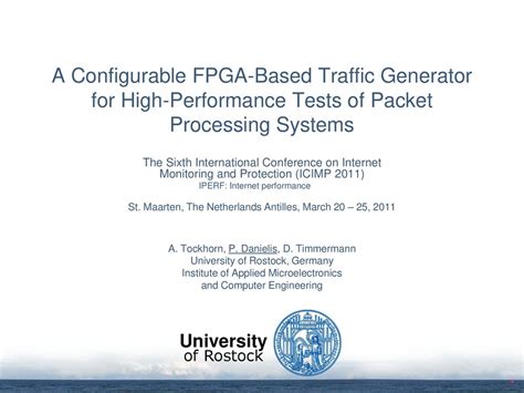 a configurable fpga based traffic generator for high performance tests