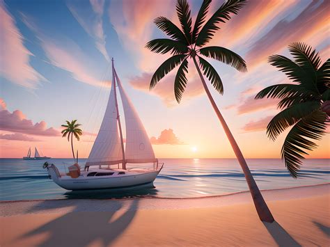 Download Ai Generated Beach Sunrise Royalty Free Stock Illustration