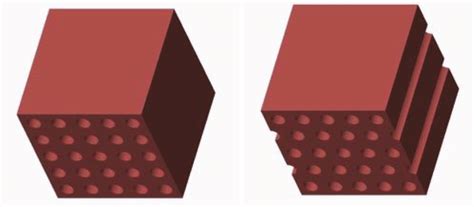 Square Array Model And Staggered Array Model For Uni Directional Porous
