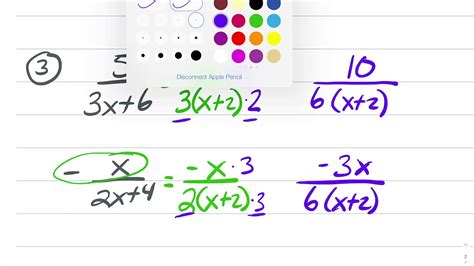 Adding And Subtracting Rationals With Unlike Denominators Youtube
