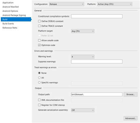 Xamarin Command Not Triggered In Release Build Stack Overflow
