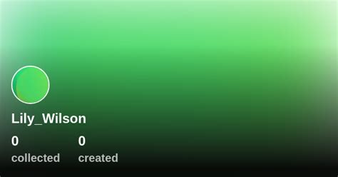 Lilywilson Profile Opensea