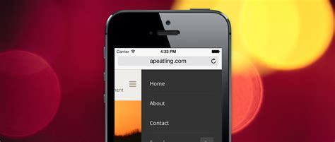 github apeatling smooth mobile menu a smooth sliding mobile menu for