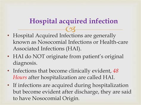 Hospital Acquired Infection Pptx Infectious Diseases Diseases And