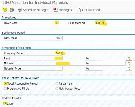 Valuation Of A Materials Based On Lifofifo Method Sap Community