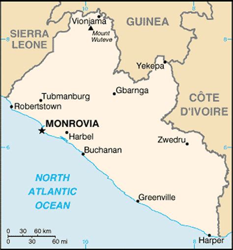 Liberia Maps