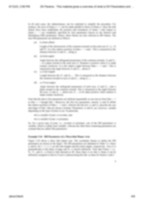 Solution Dh Params This Material Gives A Overview Of What Is Dh