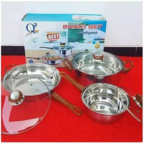 Jual Panci Set Serbaguna Q2 Tutup Kaca Shopee Indonesia