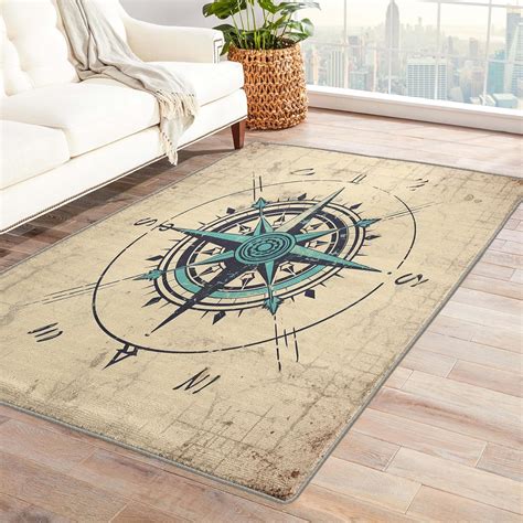 Compass Rug And Home Decor 3x5 Rug Nautical Rugs For