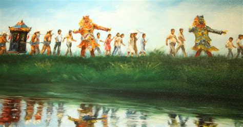 南瑤宮笨港進香藝術家聯展 平面畫作串起進香路 非池中藝術網