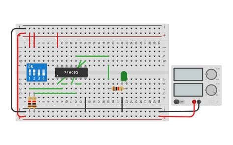 Circuit Design And Gate Using Nor Gate Tinkercad
