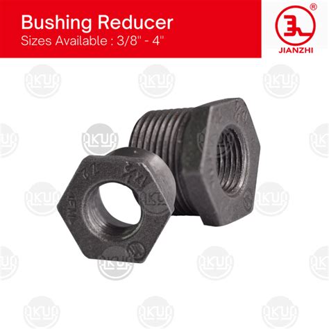 Jianzhi Brand Bi Gi Threaded Bushing Reducer 1 X 1 2 1 X 3 4 Screw Type Black Iron