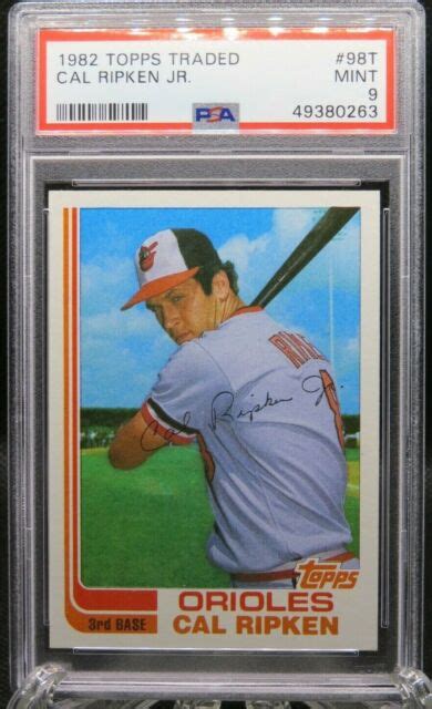 1982 Topps Traded 98t Cal Ripken Jr Baltimore Orioles Rc Rookie Card