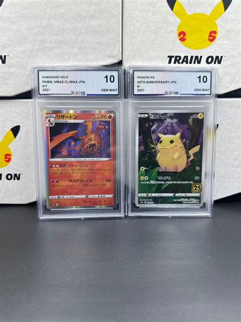 Wizards Of The Coast 2 Graded Card Charizard Holo And Pikachu Full