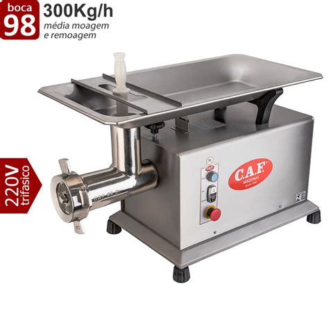 Moedor De Carne Boca 98 Inox 220V Trif C Sensor Eletrônico Caf