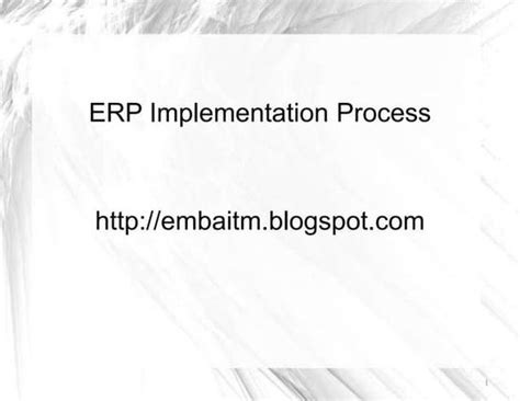Top Level Erp Implementation Methodology Ppt