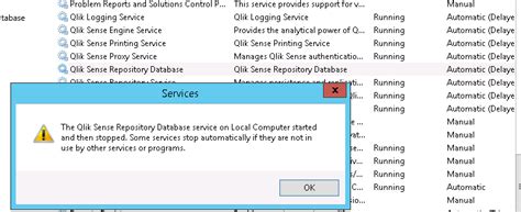 qilk sense repository database unable to start qlik community 103971