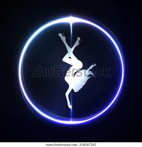 Vector Neon Sexy Girl Circle Stock Vector Royalty Free 356047361 Shutterstock