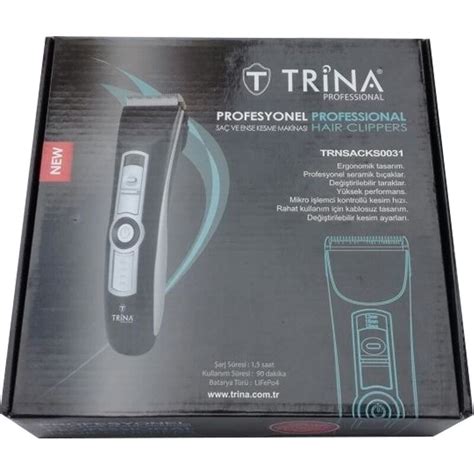 Trina Profesyonel Saç ve Ense Kesme Makinesi 0031 8680742402014 Glami