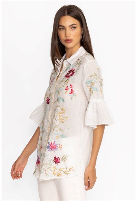 Buy Ruffle Sleeve Tunic Johnny Was