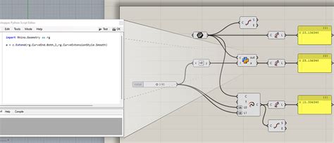 Rhinocommon Extend Curve Dont Accept Negative Value Grasshopper