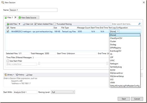 using powershell for message analyzer text log parsers microsoft
