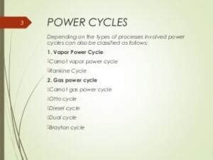 What Are The Different Types Of Power Cycle Adcod