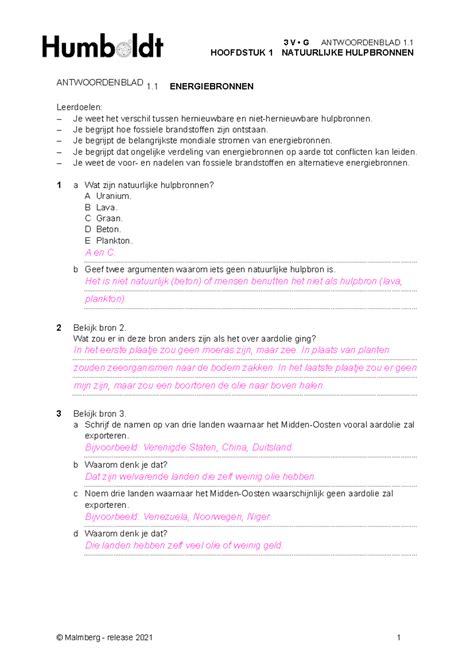 3vwoantwoordenh 1 Hoofdstuk 1 Antwoorden Aardrijkskunde Hoofdstuk 1