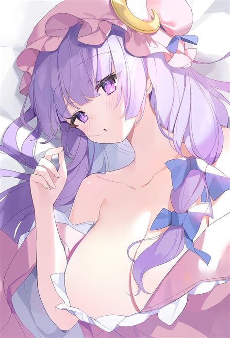Rule 34 O Bangs Bare Shoulders Blue Bow Blunt Bangs Bow Breasts