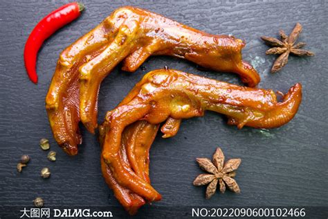 卤鸭爪特色美食摄影图片大图网图片素材