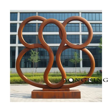 Coral Corten Steel Landscape Design Sculpture Front Lawn Decor