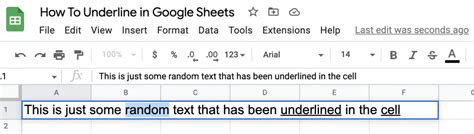 Different Ways To Underline In Google Sheets Shortcuts Borders Formulas Script Everything