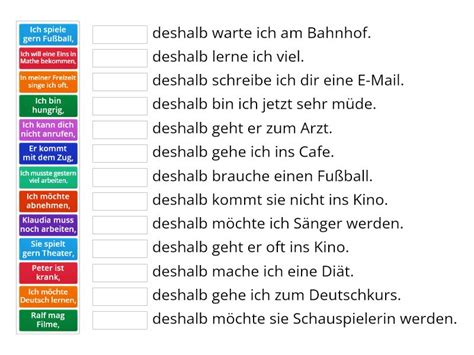 Menschen A2 1 L8 Deshalb Match Up
