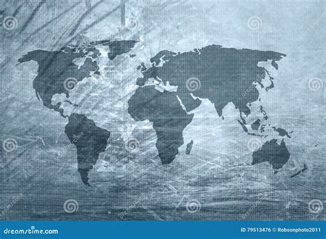 World Map With Abstract Binary Numbers Stock Illustration Illustration Of Silver Data 79513476
