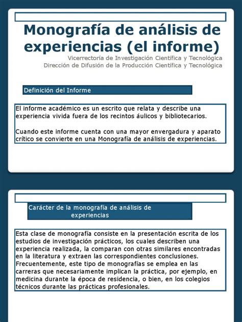 Monografía De Analisis De Experiencias Pdf Aprendizaje Cognición