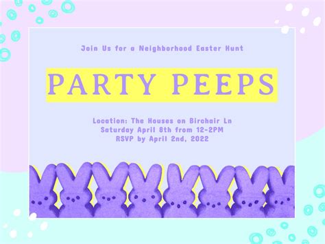 Easter Invitation Design My Own Easter Class Party Invitation Editable