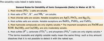 Answered Don The Basis Of The General Solubility Rules Which Choice