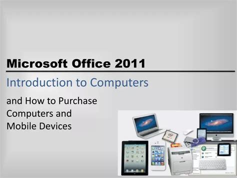 Ppt Introduction To Computers Powerpoint Presentation Free Download Id