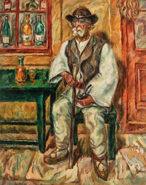 Corneliu Michăilescu Moș Toader 1937 1938 Mutualart