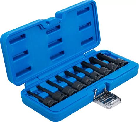 Bgs Technic Impact Bit Socket Set 125 Mm 12 Drive Spline