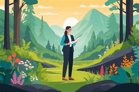 Projetar Um Gráfico Vetorial De Um Professor Explicando Os Princípios Da Ilustração Vetorial De